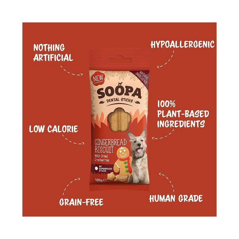 Soopa Dentals Ingverovi keksi 100g